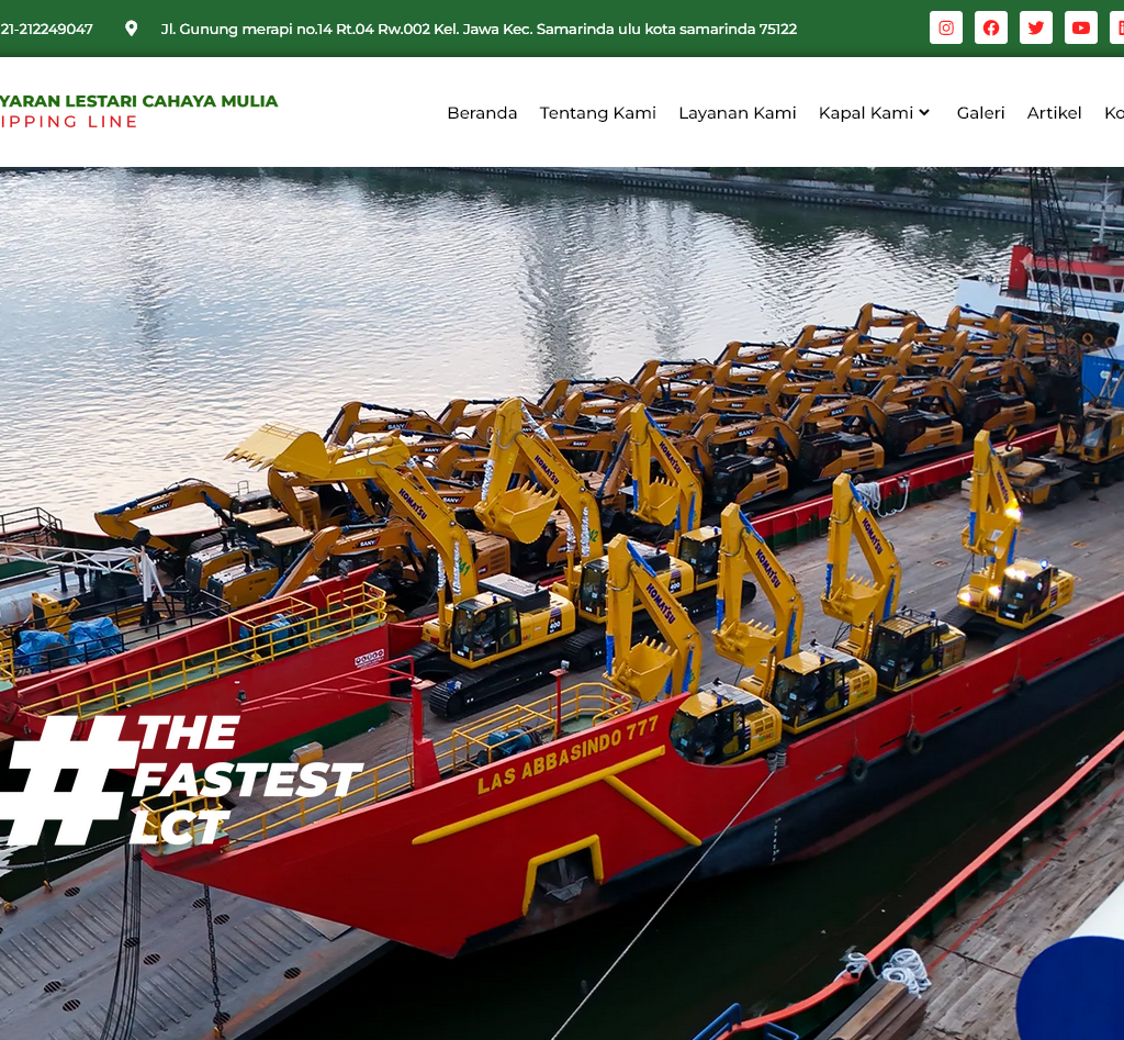 PT. Pelayaran Lestari Cahaya Mulia - Jasa Web Development (JWD)